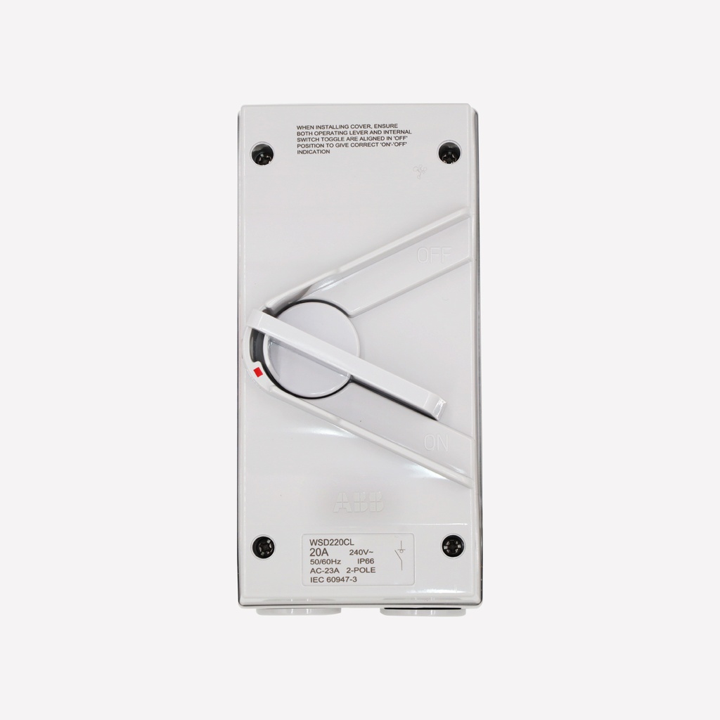 Buy Isolator 20A 2P W/P IP66 | ABB Top Quality Isolators UAE