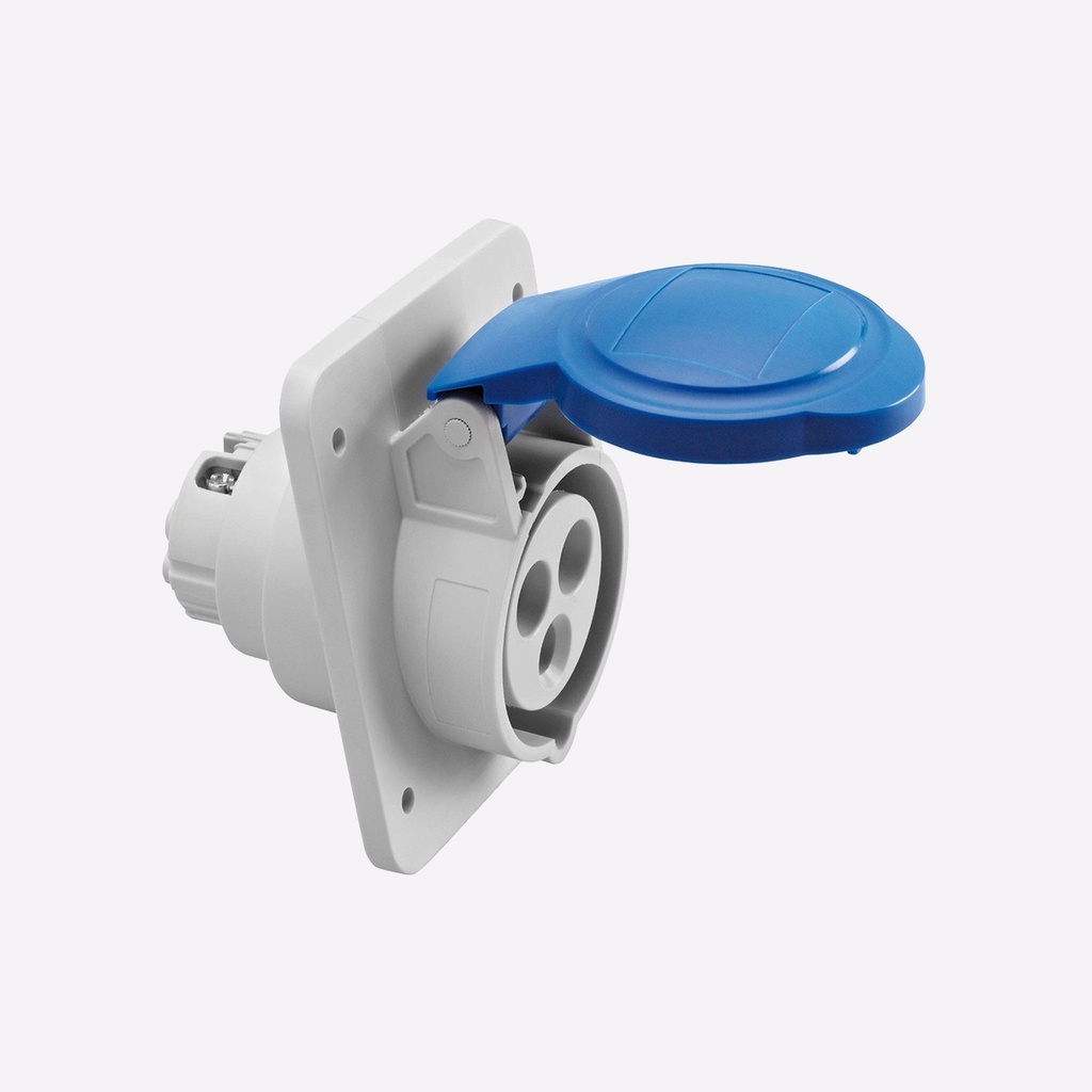 Industrial Socket Panel Mount 32A 5pin IP44 - Gewiss Online Dubai, UAE