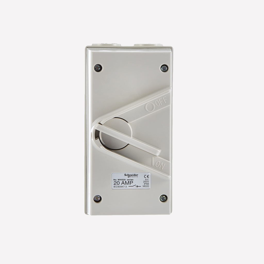 Buy Isolator 20A 1P W/P PVC Body - Schneider Online Dubai, UAE