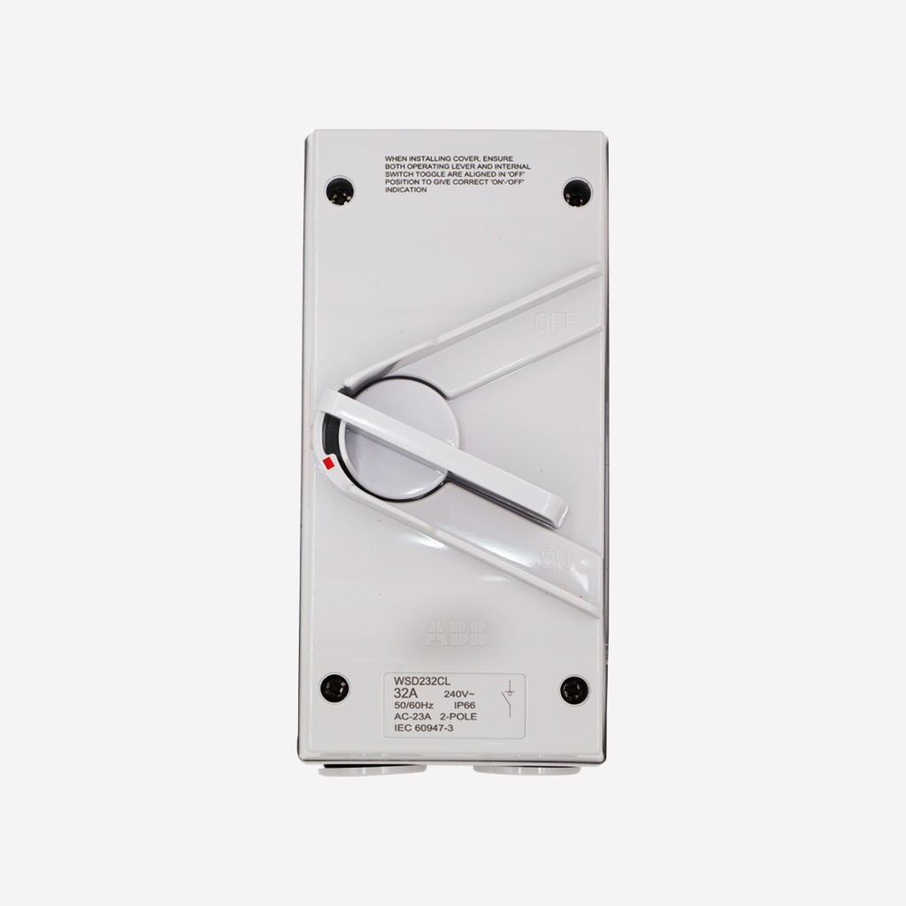 Buy Isolator 32A 2P W/P IP66 - ABB Online Dubai, UAE| Plaza Middleeast