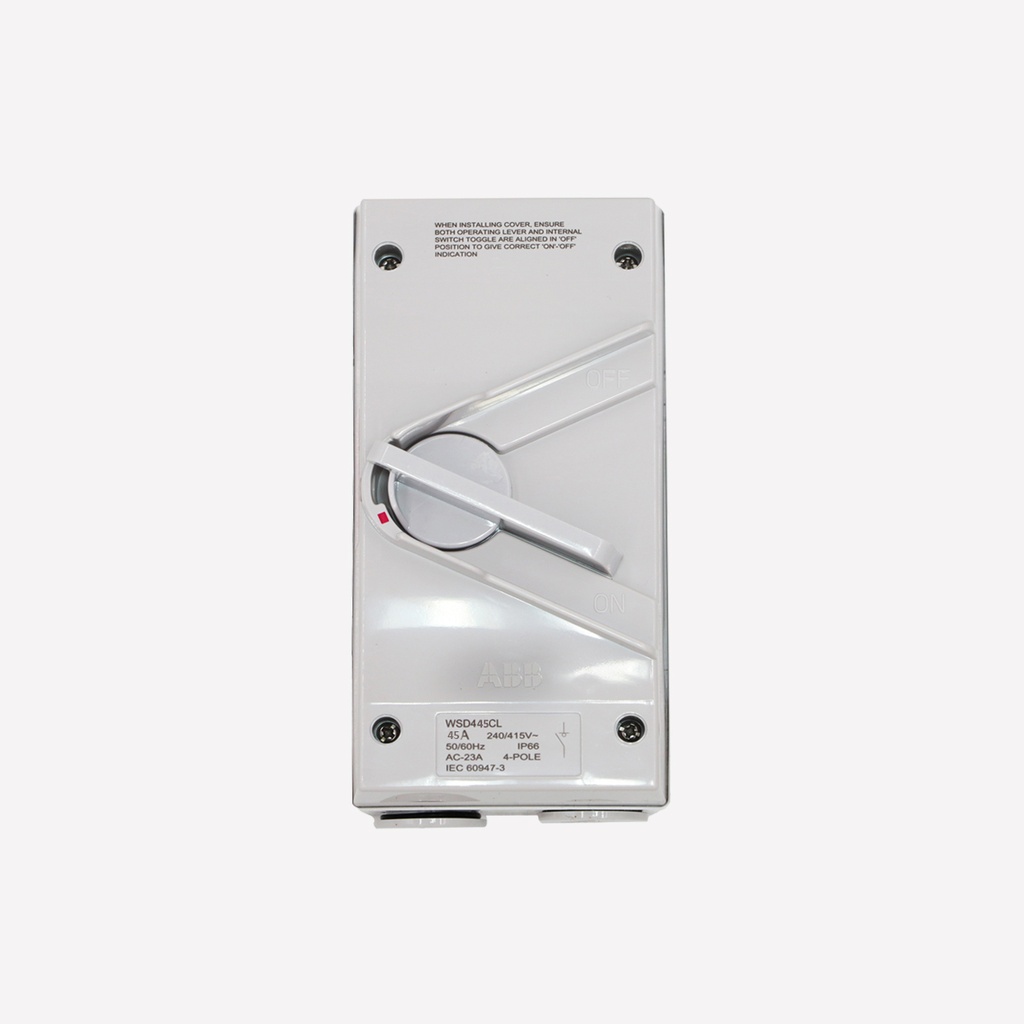 Buy Isolator 45A 4P W/P IP66 - ABB Online Dubai, UAE| Plaza Middleeast