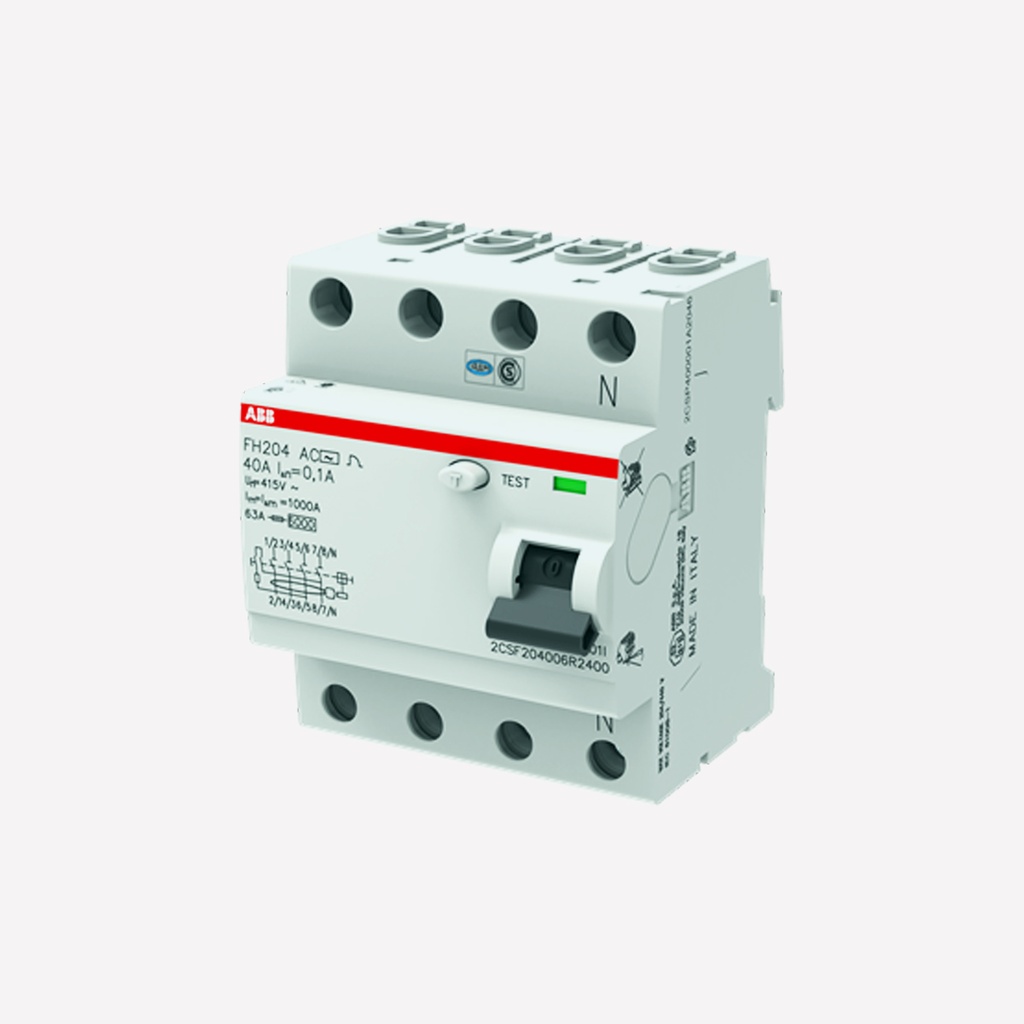 Buy ELCB 40A 100MA 4P - ABB Online Dubai, UAE | Plaza Middleeast