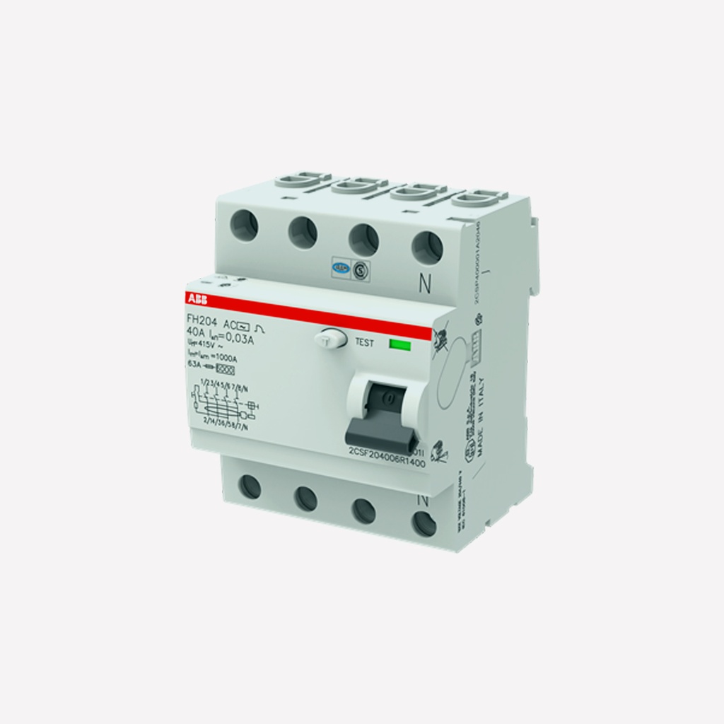 Buy ELCB 40A 30MA 4P - ABB Online Dubai, UAE | Plaza Middleeast