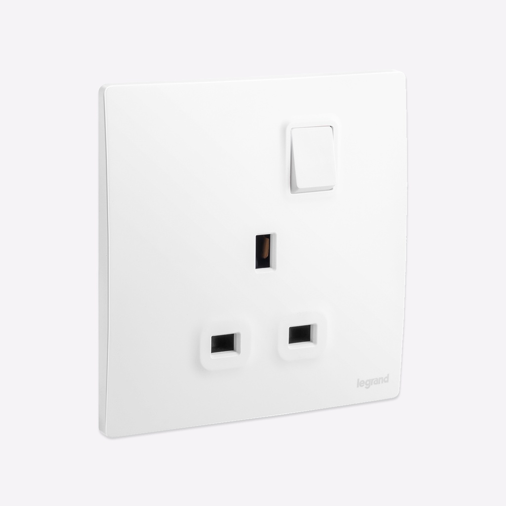 Buy 10A 1G 1way Switch Mallia Silver - Legrand online Dubai, UAE