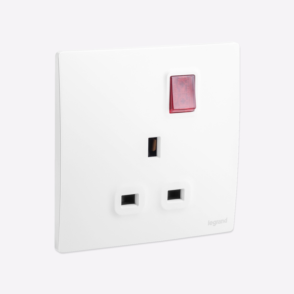 Buy 10A 1G 1way Switch Mallia Silver - Legrand online Dubai, UAE