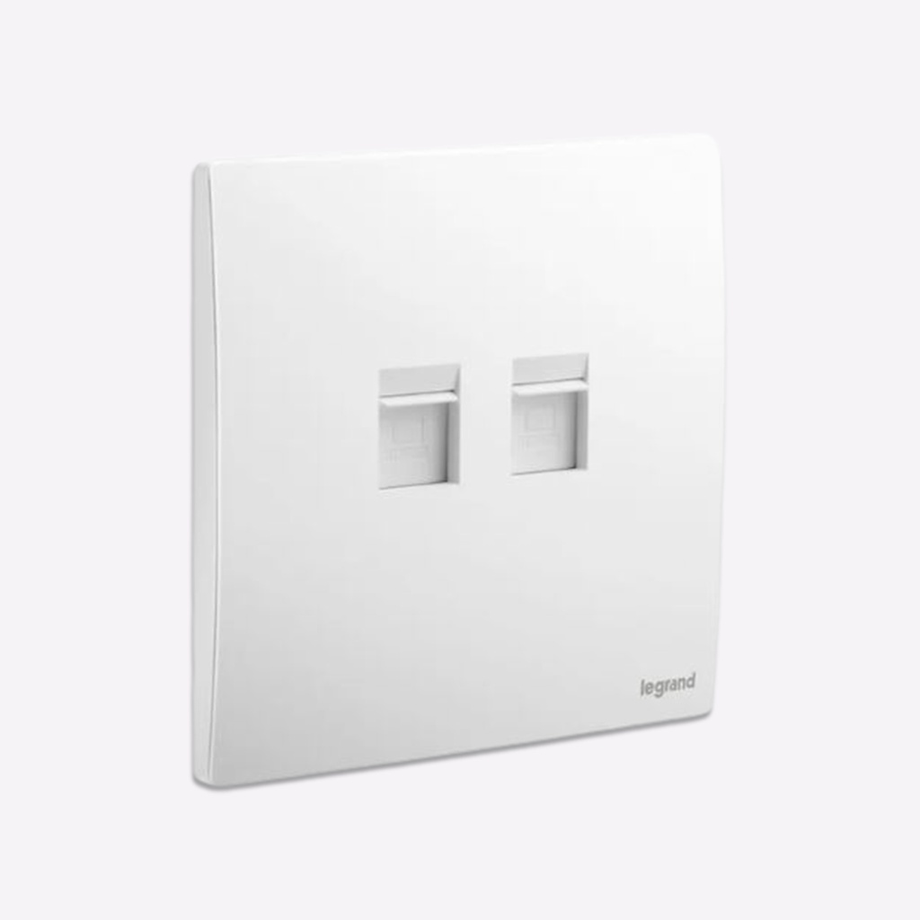 Buy 10A 1G 1way Switch Mallia Silver - Legrand online Dubai, UAE