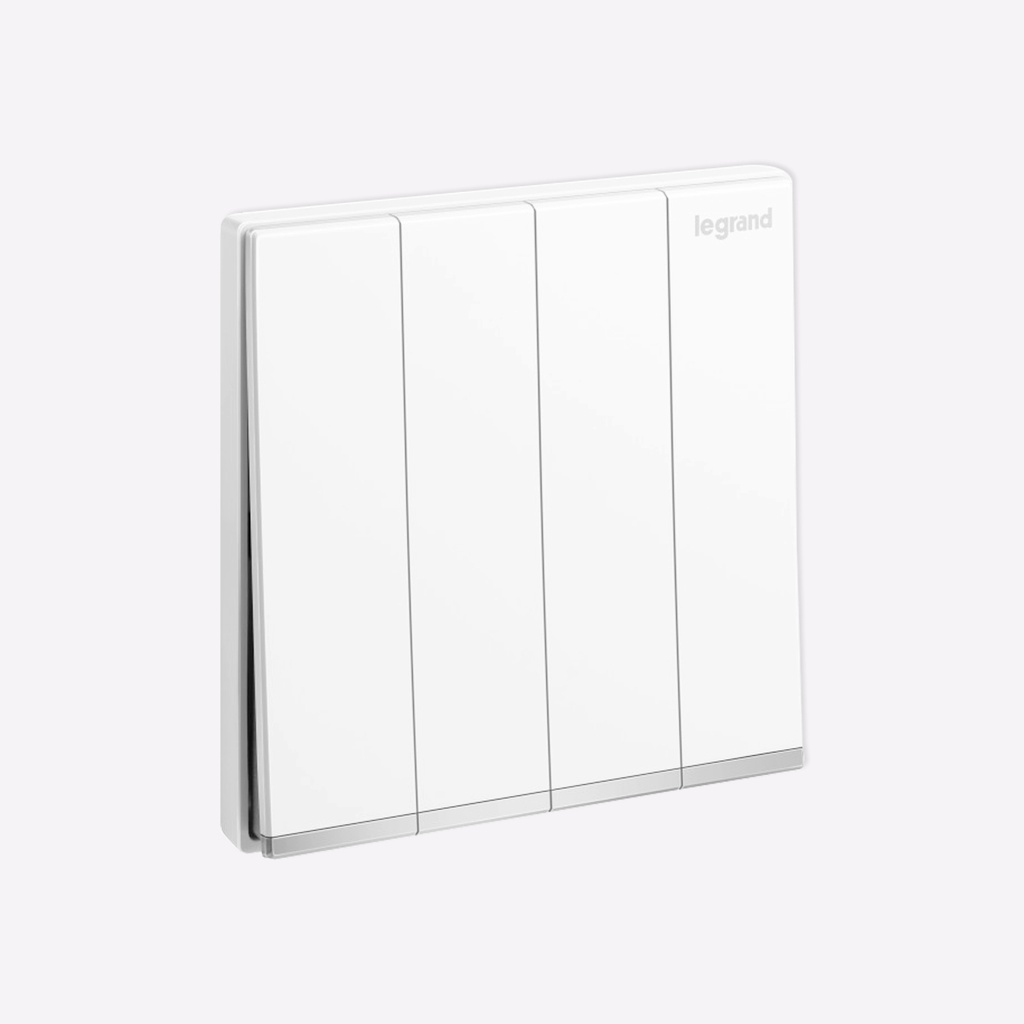 Buy 10A 1G 1way Switch Mallia Silver - Legrand online Dubai, UAE