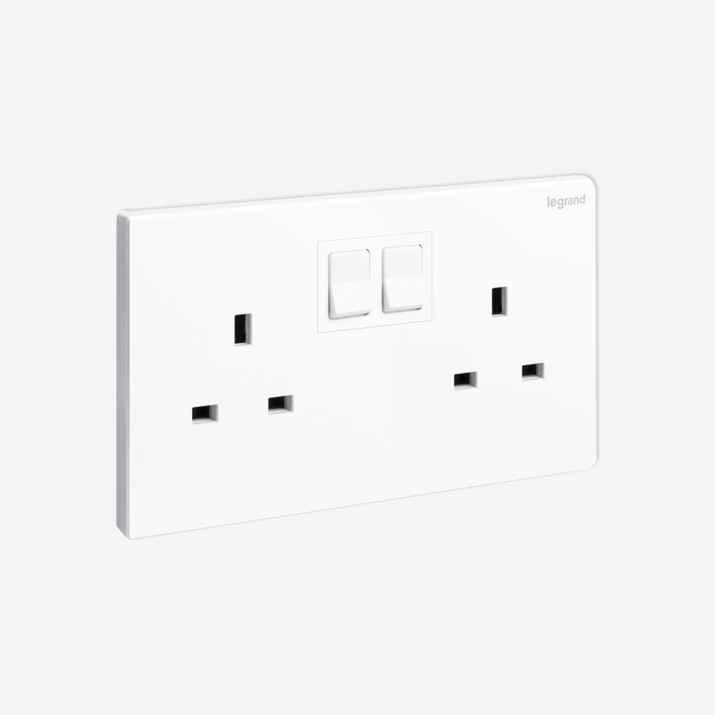 Buy 10A 1G 1way Switch Mallia Silver - Legrand online Dubai, UAE
