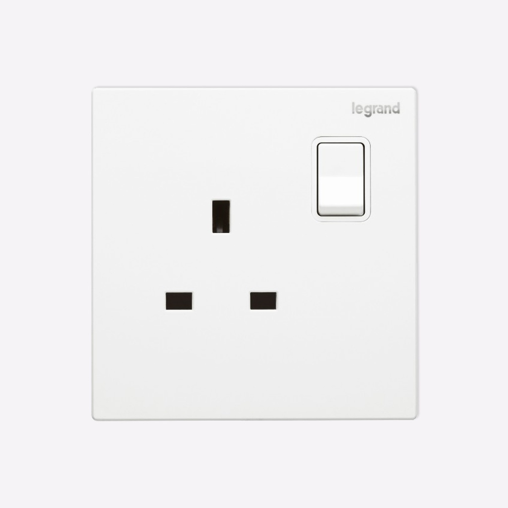 Buy 10A 1G 1way Switch Mallia Silver - Legrand online Dubai, UAE