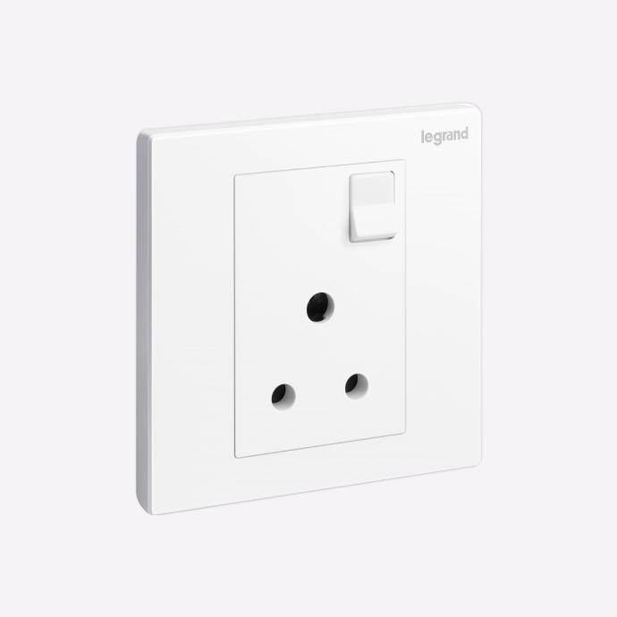 Buy 10A 1G 1way Switch Mallia Silver - Legrand online Dubai, UAE