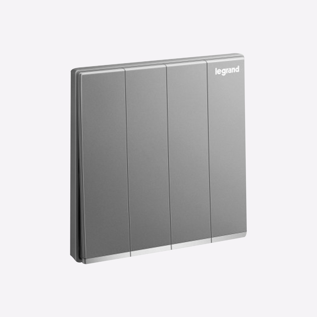 Buy 10A 1G 1way Switch Mallia Silver - Legrand online Dubai, UAE