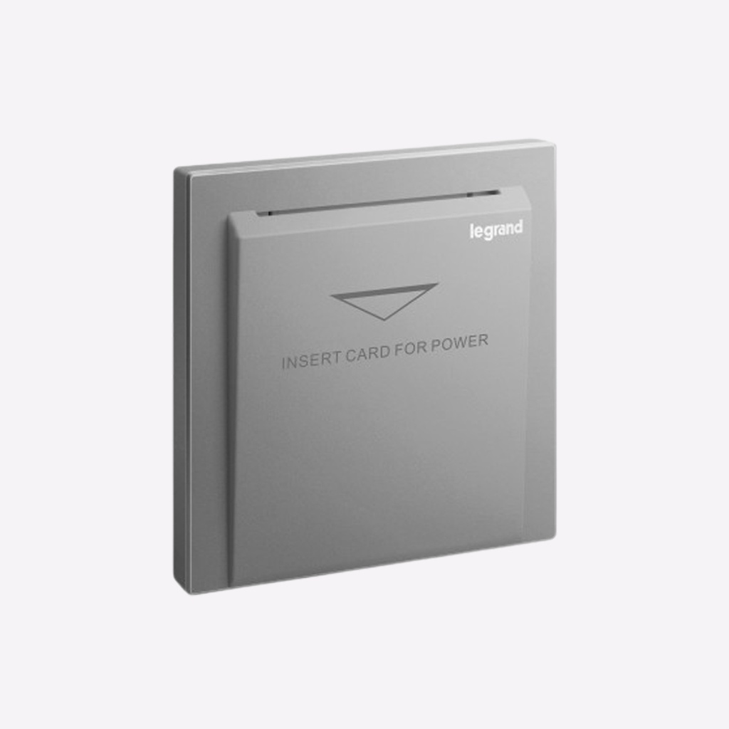 KEY CARD SWITCH 220V GALION DARK SILVER - LEGRAND | Plaza Middle East