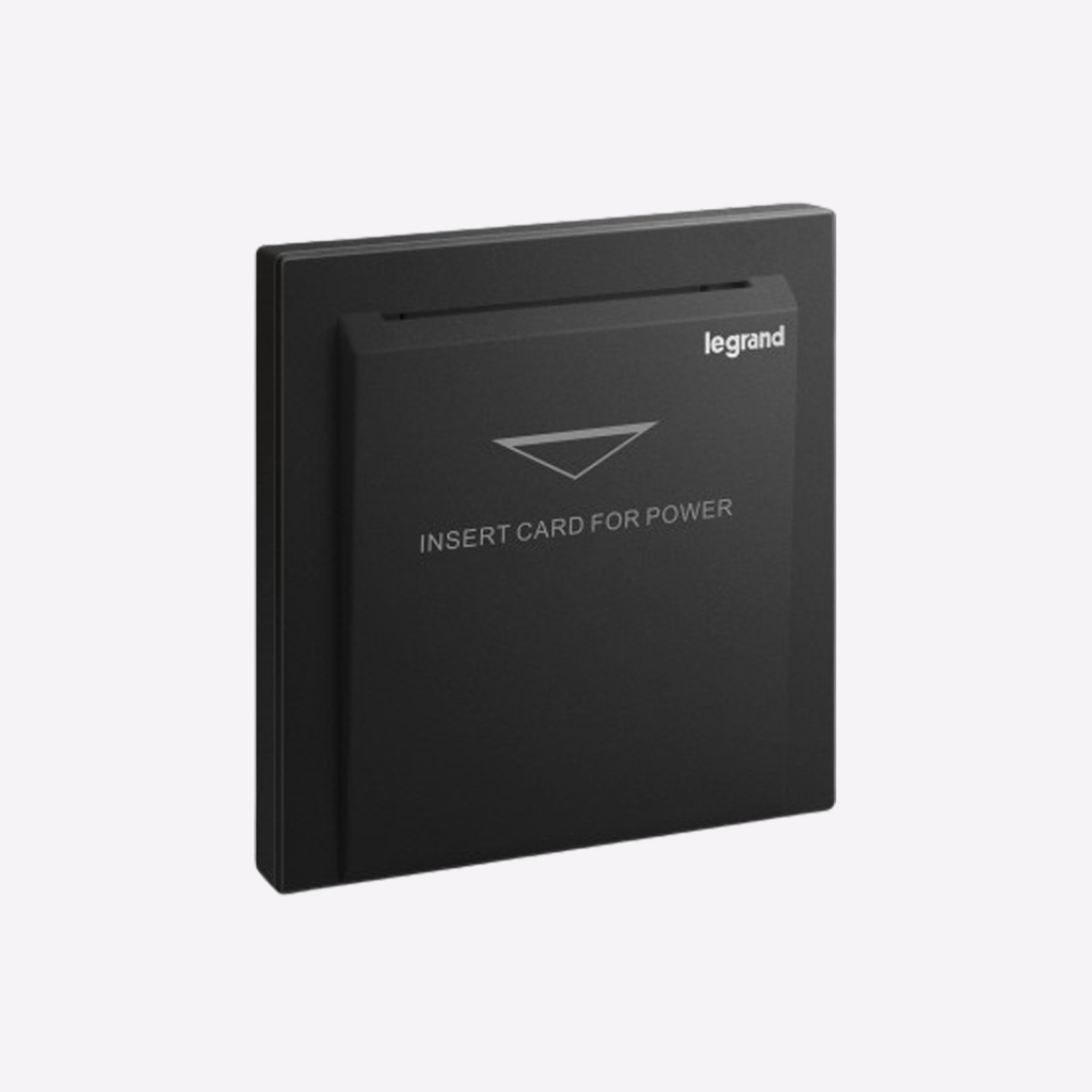 KEY CARD SWITCH RFID GALION MATT BLACK - LEGRAND | Plaza Middle East