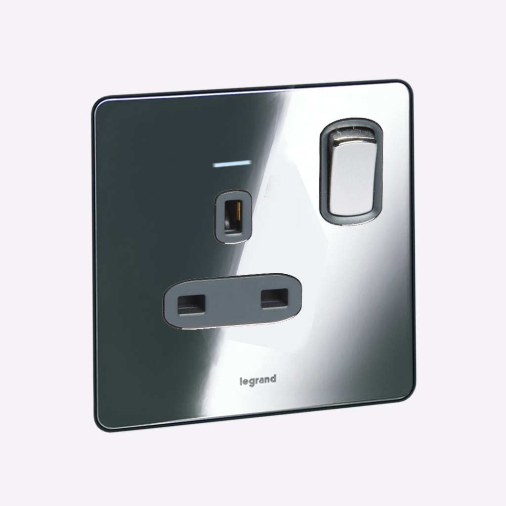13A 1G SWITCH SOCKET+LED SYNERGY SLEEK PSS | Plaza Middle East