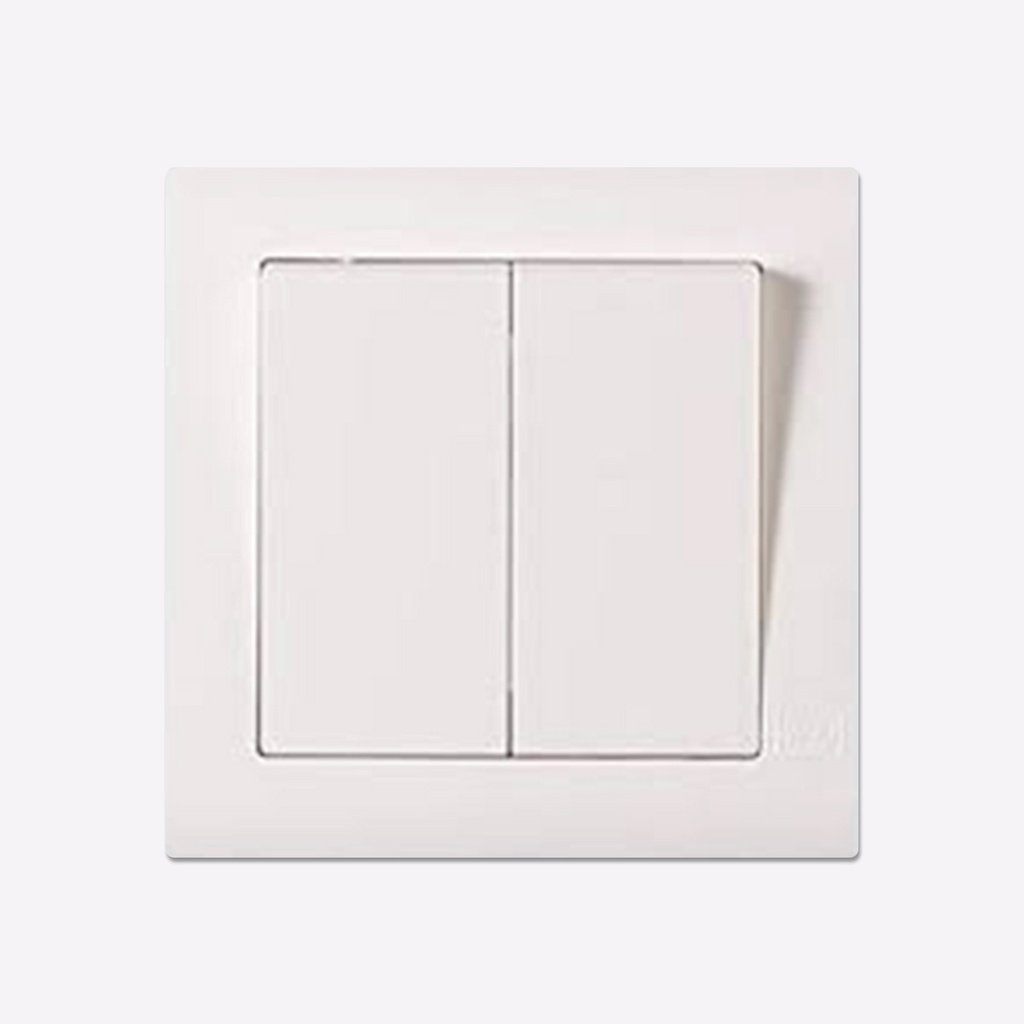 10A 2G 1WAY SWITCH ESSENTIALS WHITE - MK | Plaza Middle East